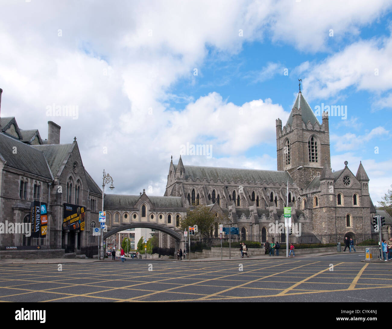 Christ Church Cathedral and Dublina museum Dublin Ireland Stock Photo ...