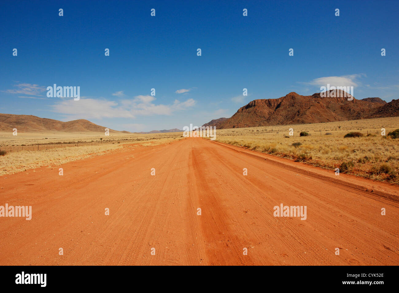 Typical gravel road in Namibia Stock Photo - Alamy