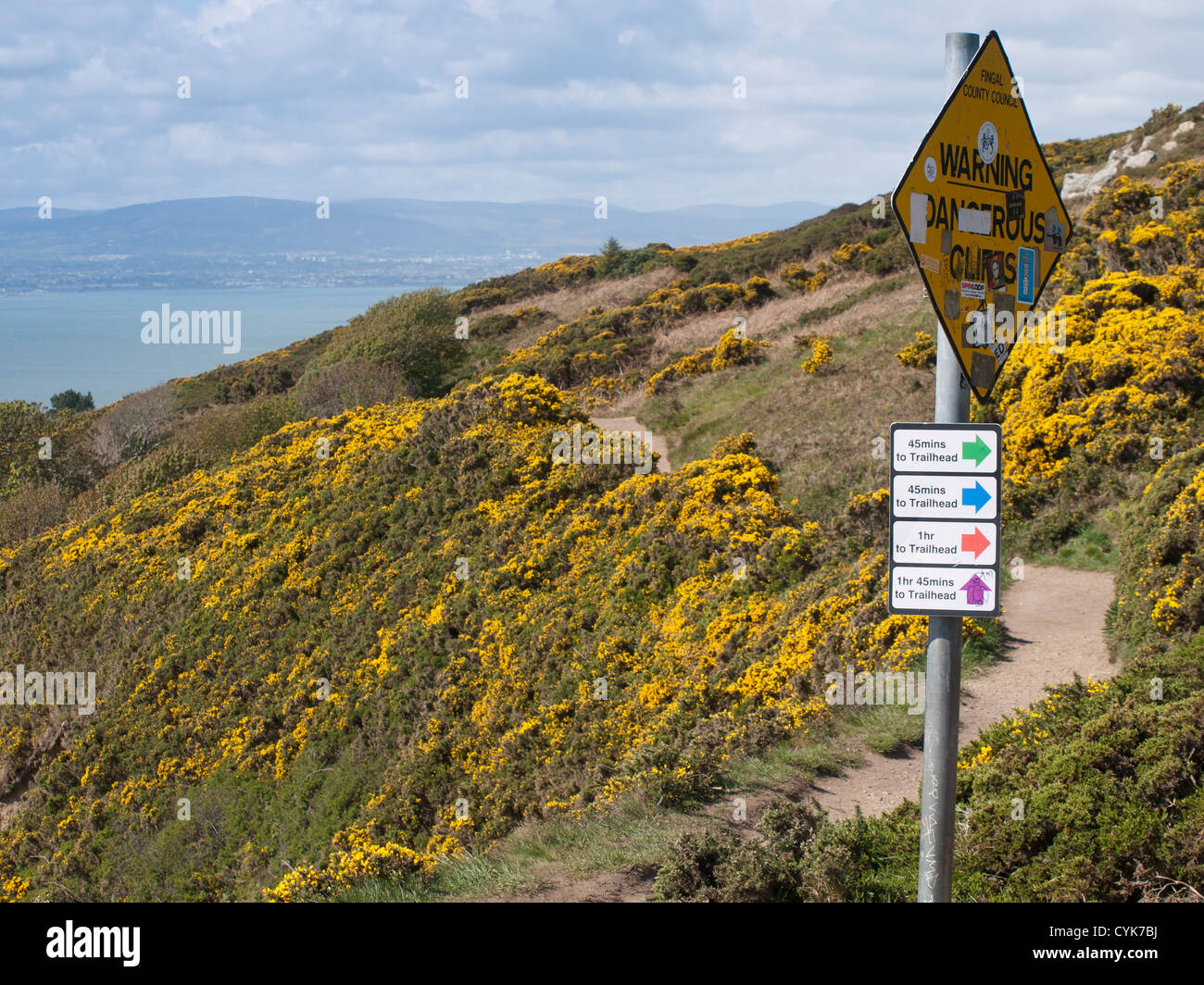 Howth on the coast near Dublin Ireland has a scenic looped walk for ...