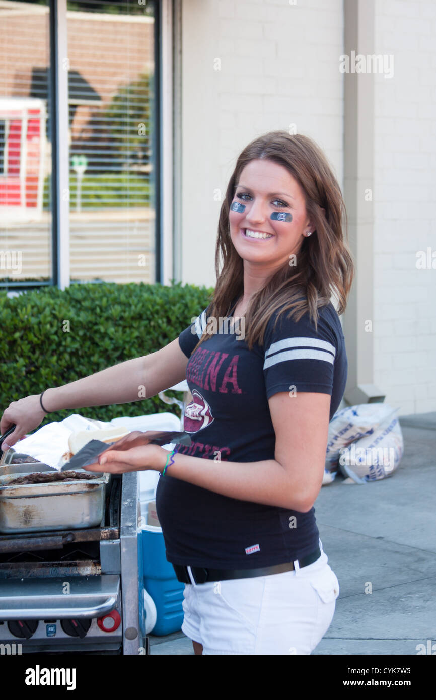 College Football Pep Rally Stock Photo - Alamy