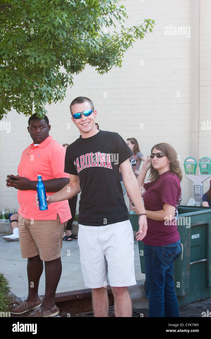 College Football Pep Rally Stock Photo - Alamy