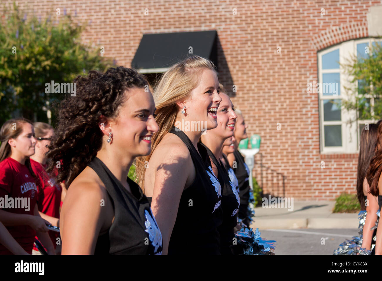 College Football Pep Rally Stock Photo - Alamy