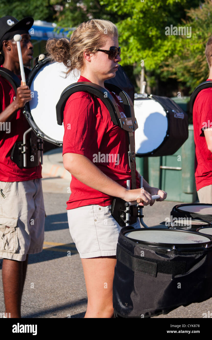 College Football Pep Rally Stock Photo - Alamy