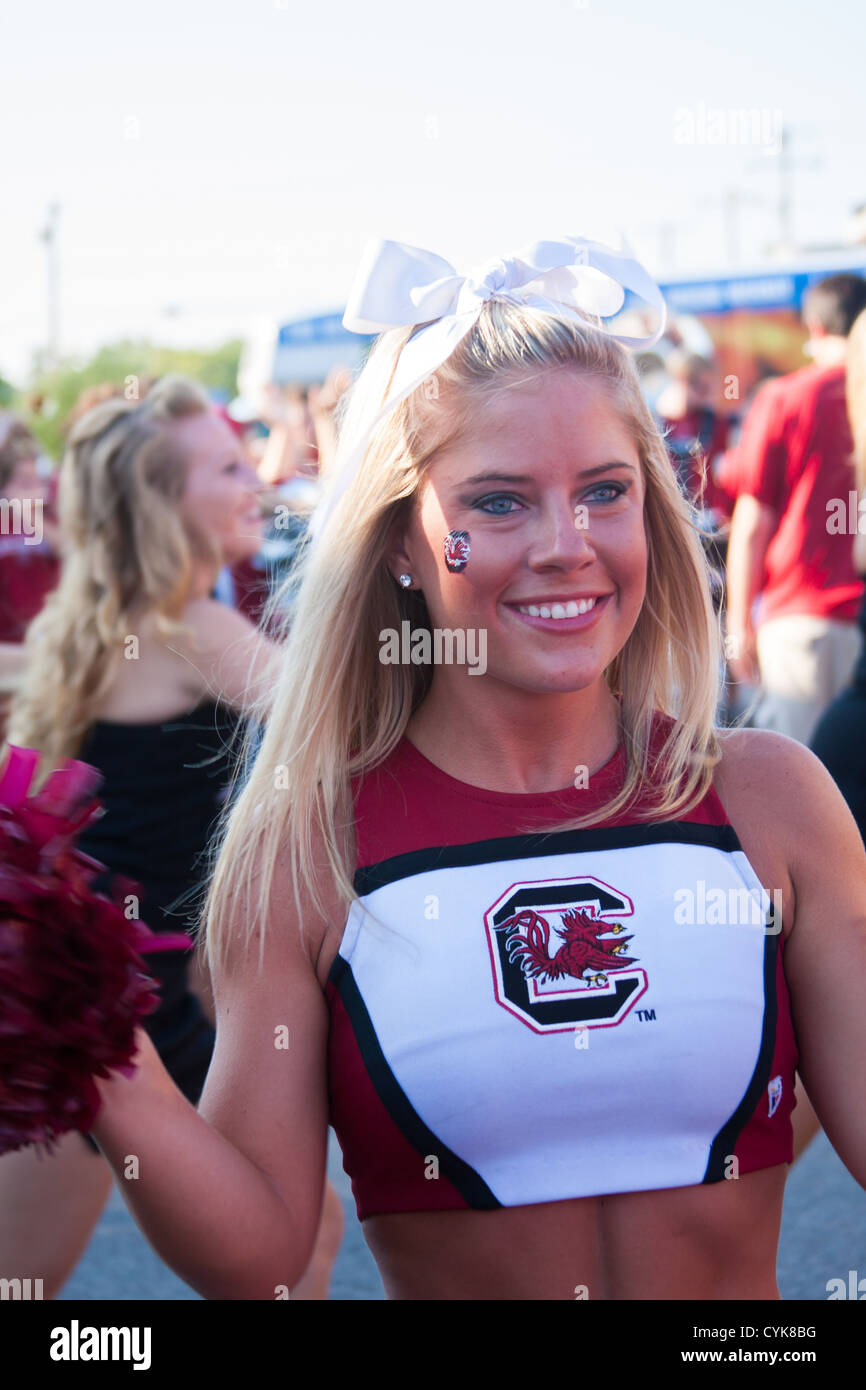 College Football Pep Rally Stock Photo - Alamy