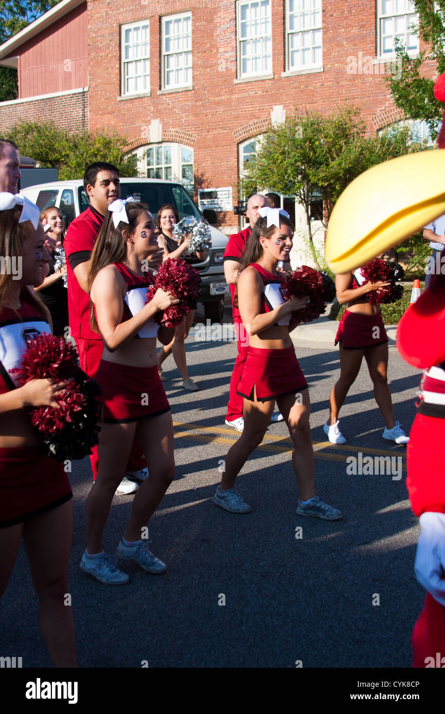 College Football Pep Rally Stock Photo - Alamy