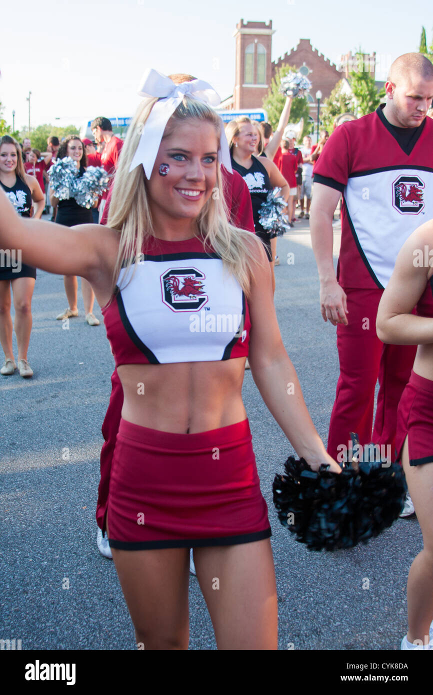 College Football Pep Rally Stock Photo - Alamy