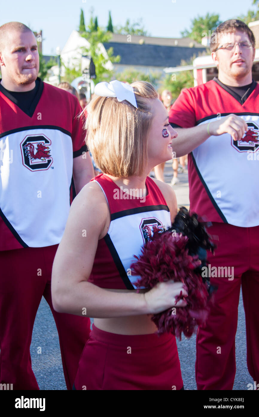 College Football Pep Rally Stock Photo - Alamy