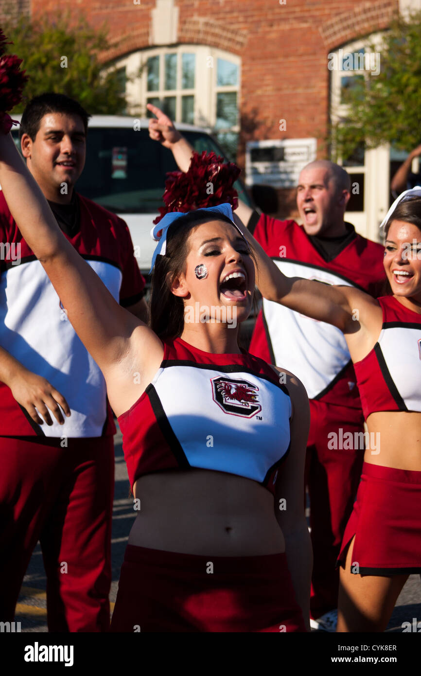 College Football Pep Rally Stock Photo - Alamy