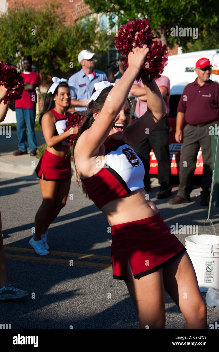 College Football Pep Rally Stock Photo - Alamy