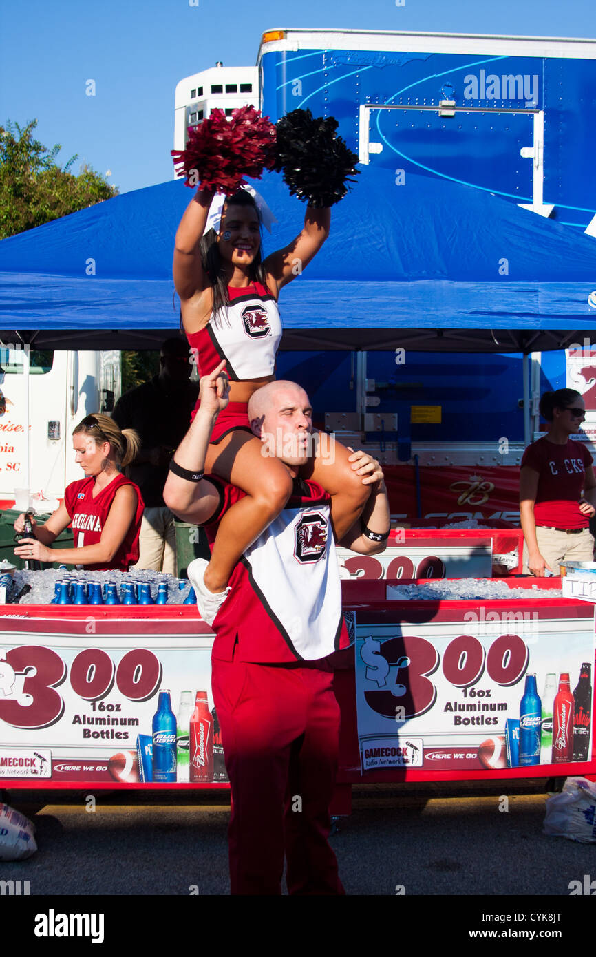 College Football Pep Rally Stock Photo - Alamy