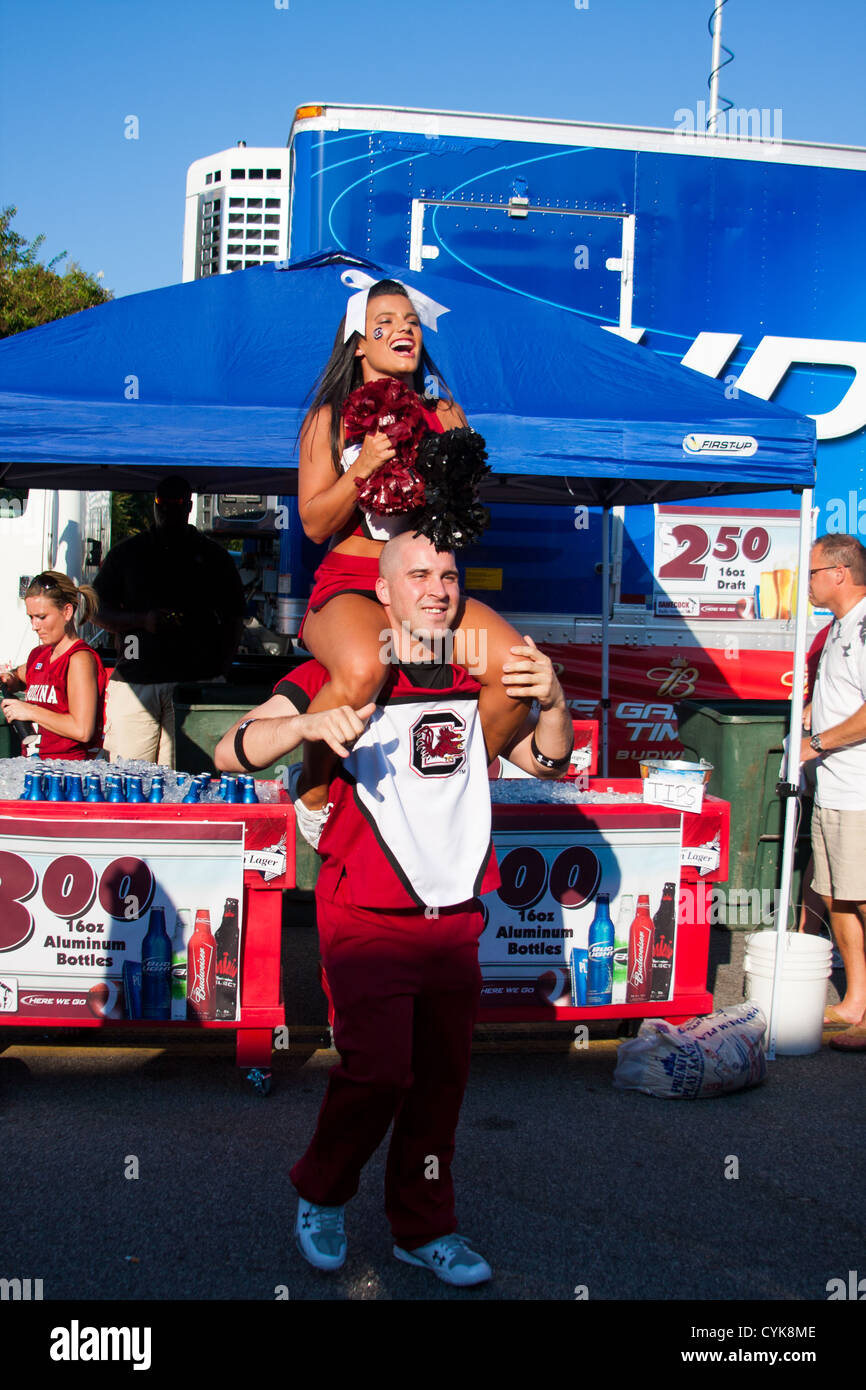 College Football Pep Rally Stock Photo - Alamy