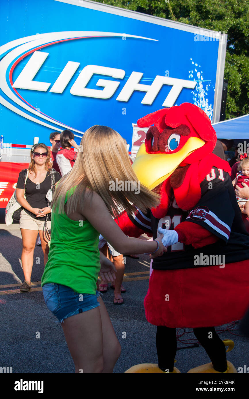 College Football Pep Rally Stock Photo - Alamy