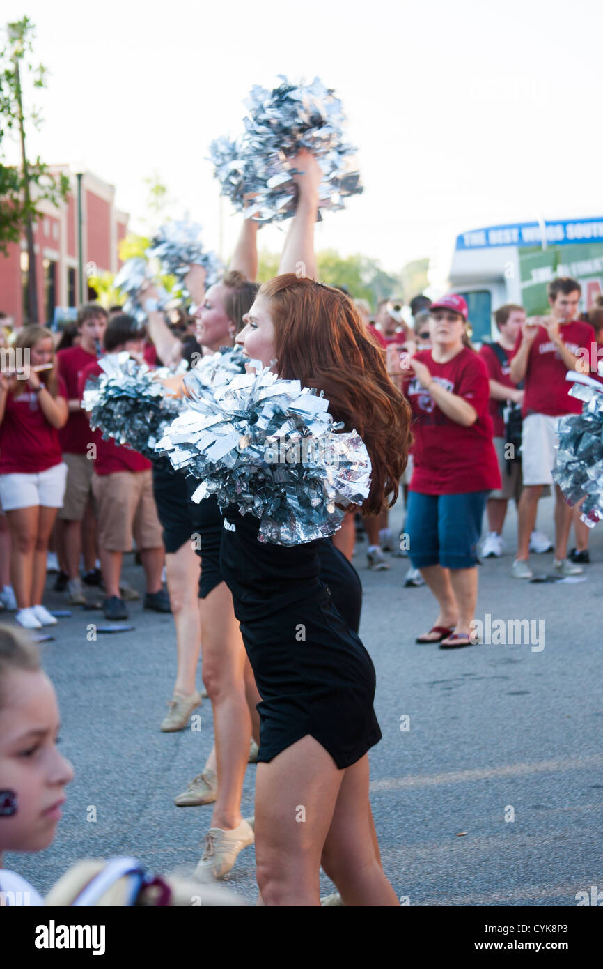 College Football Pep Rally Stock Photo - Alamy