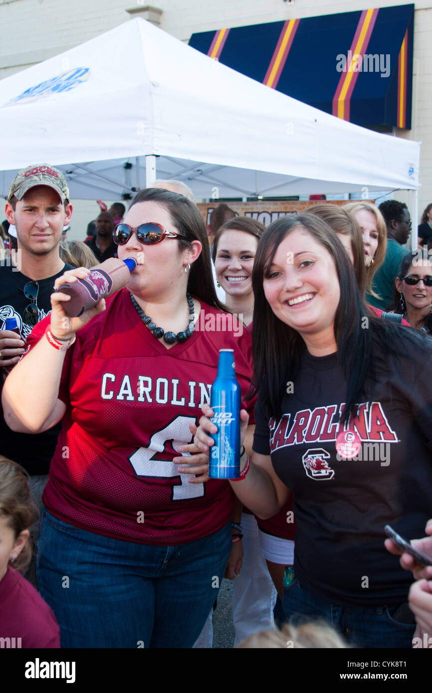 College Football Pep Rally Stock Photo - Alamy