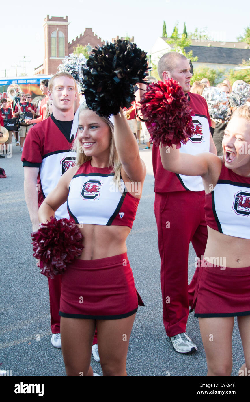 College Football Pep Rally Stock Photo - Alamy