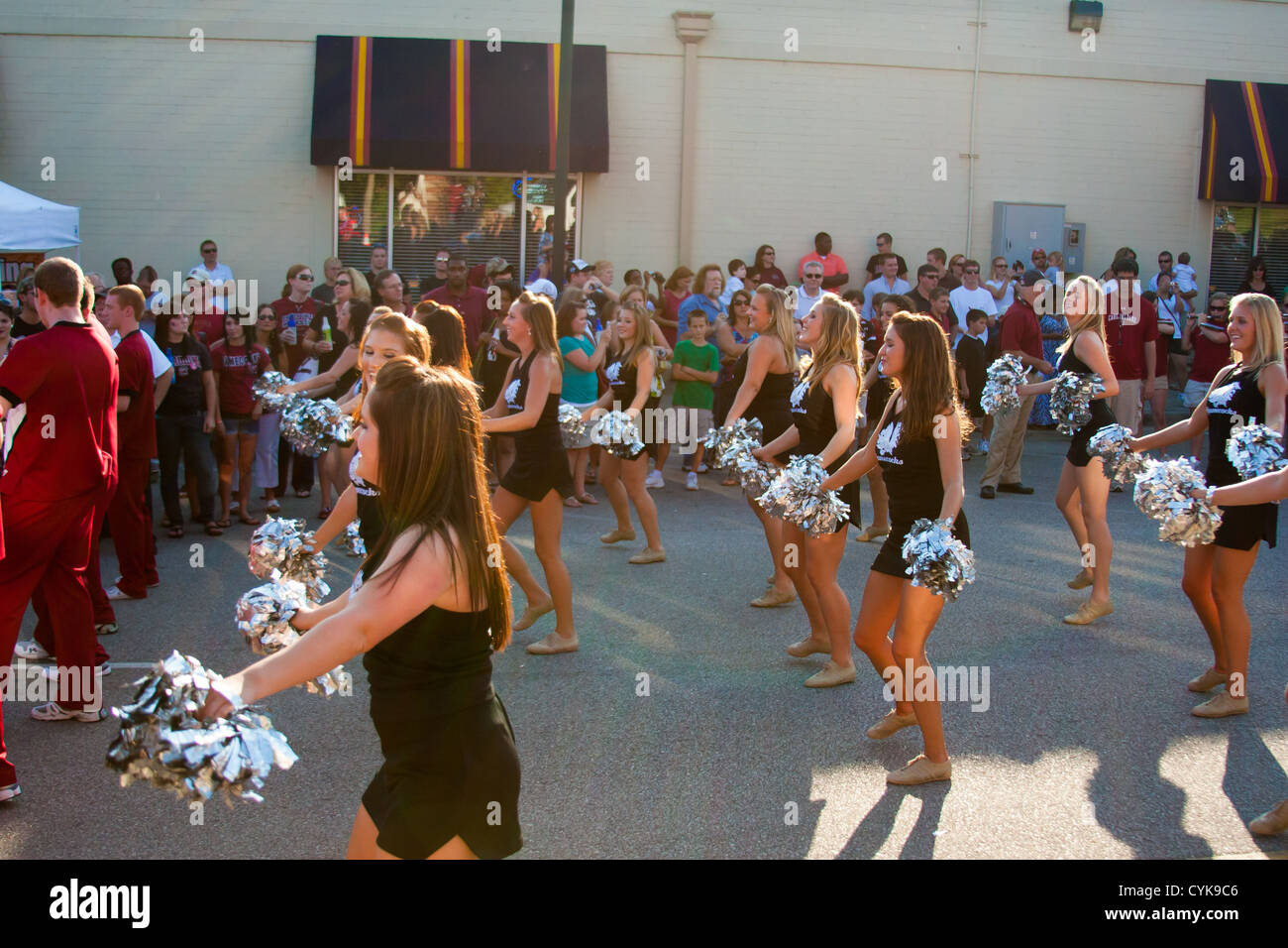 College Football Pep Rally Stock Photo - Alamy