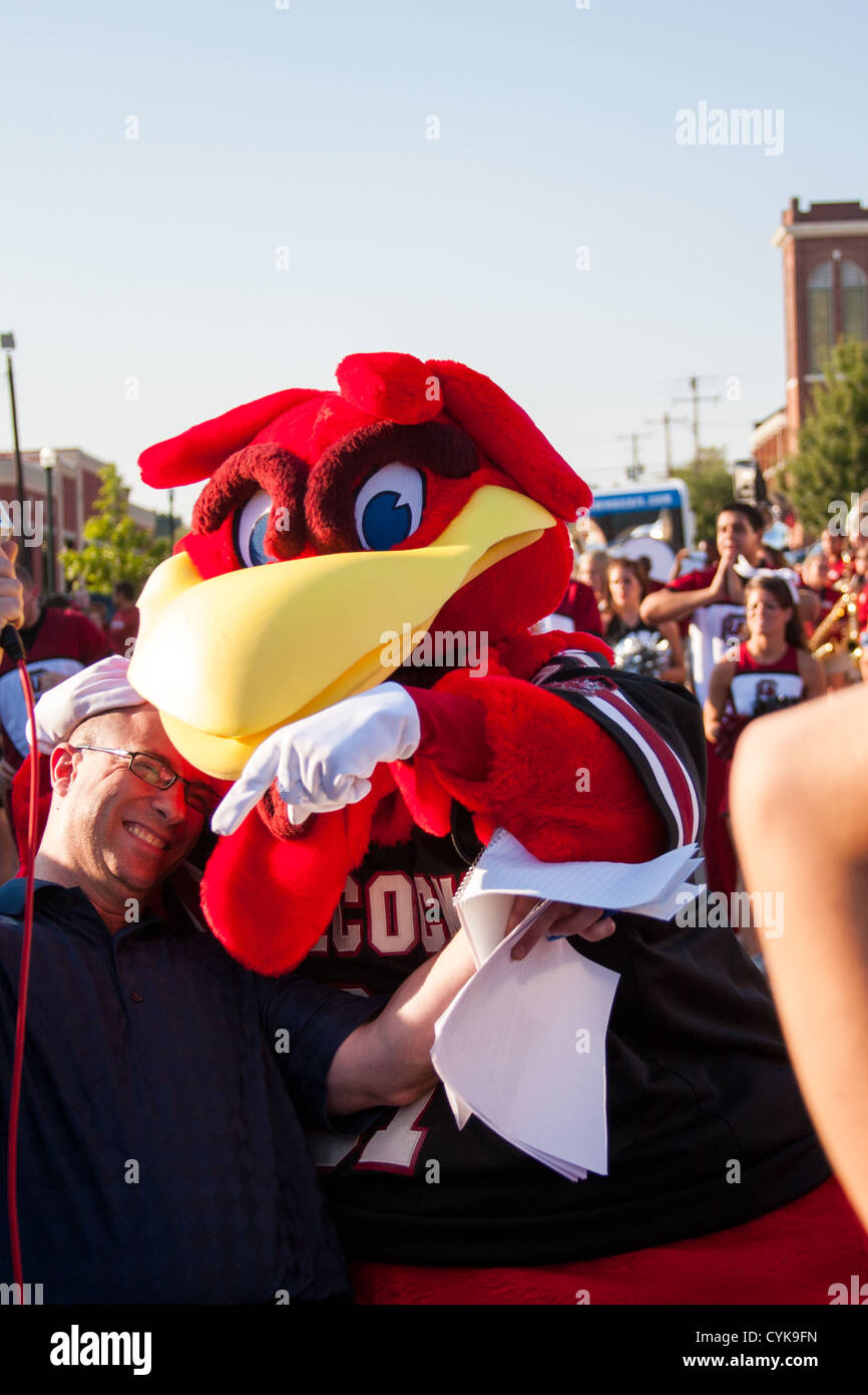 College Football Pep Rally Stock Photo - Alamy