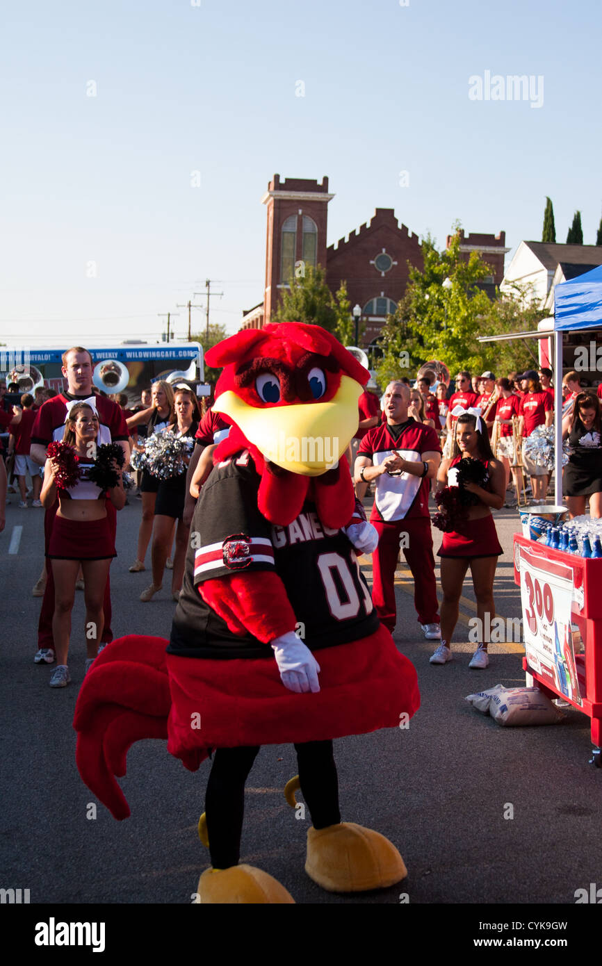 College Football Pep Rally Stock Photo - Alamy