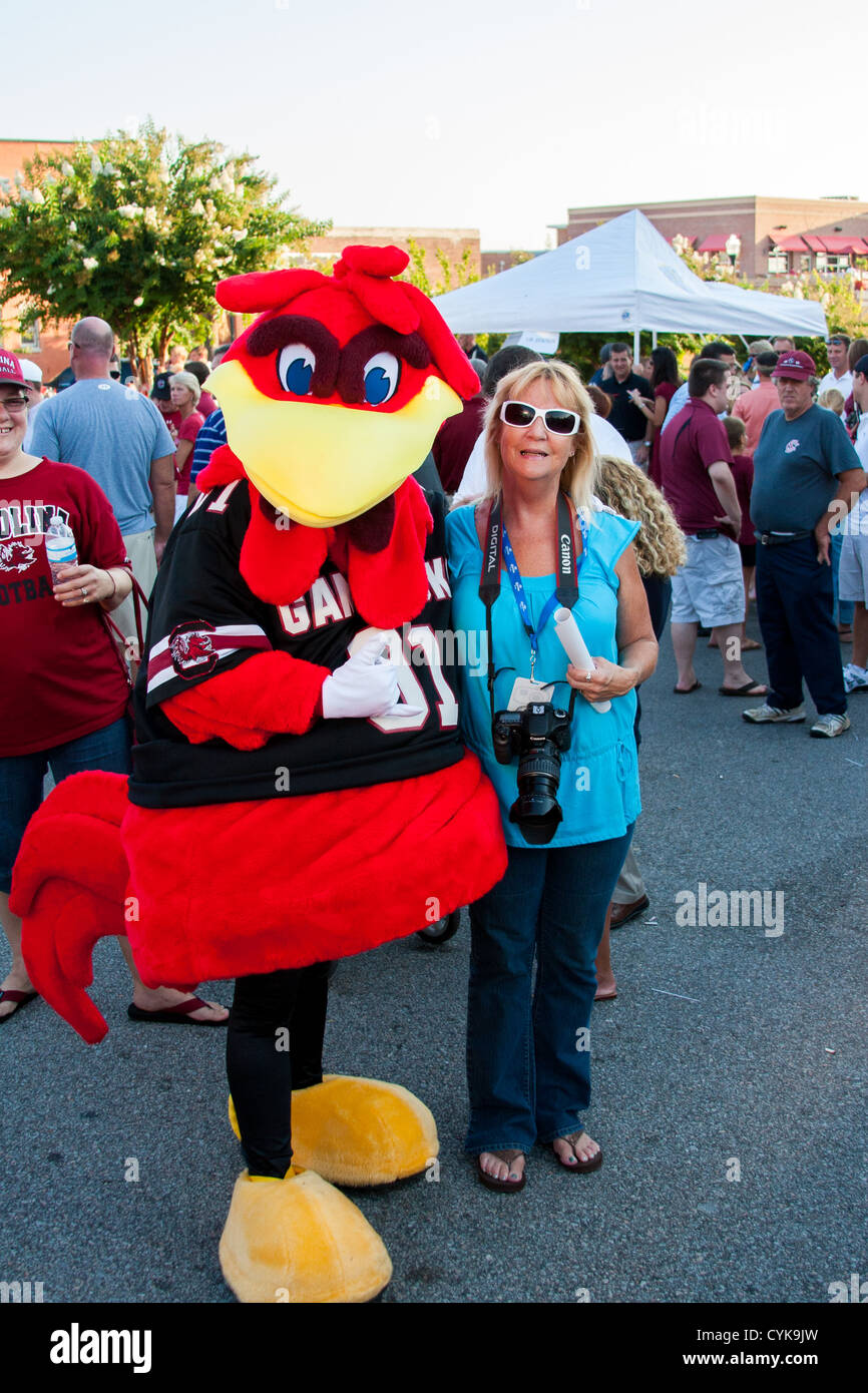 College Football Pep Rally Stock Photo - Alamy