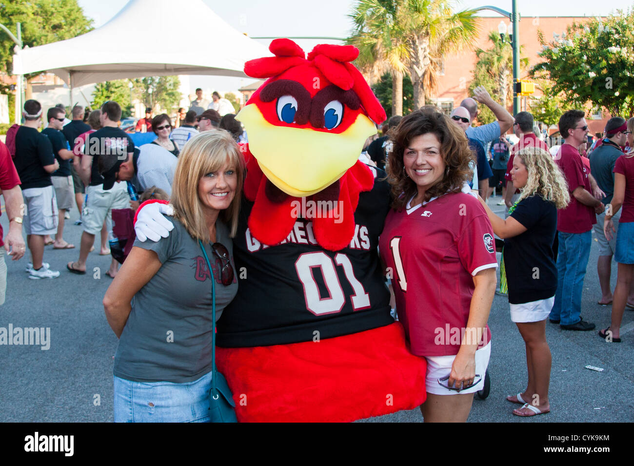College Football Pep Rally Stock Photo - Alamy