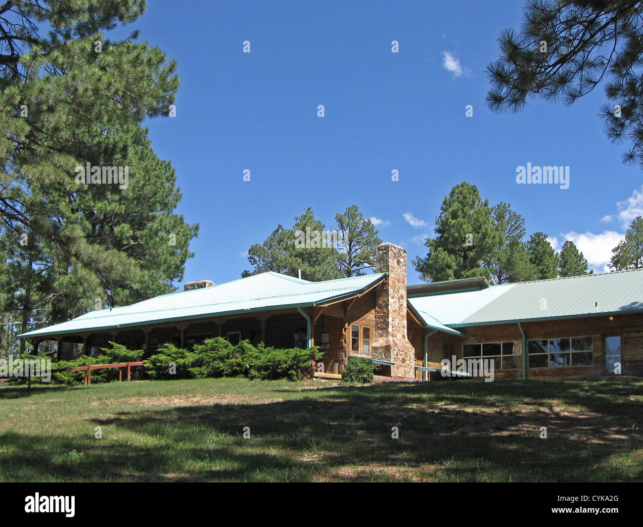 Timberon Lodge, also known as the Community Center, located at the ...