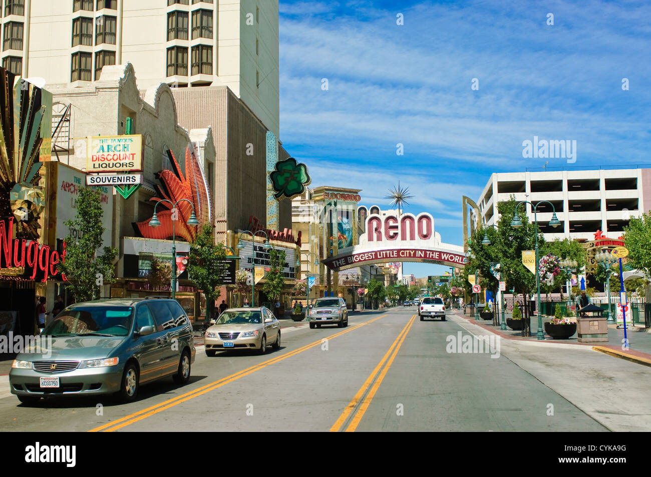 Reno street sign hi-res stock photography and images - Alamy