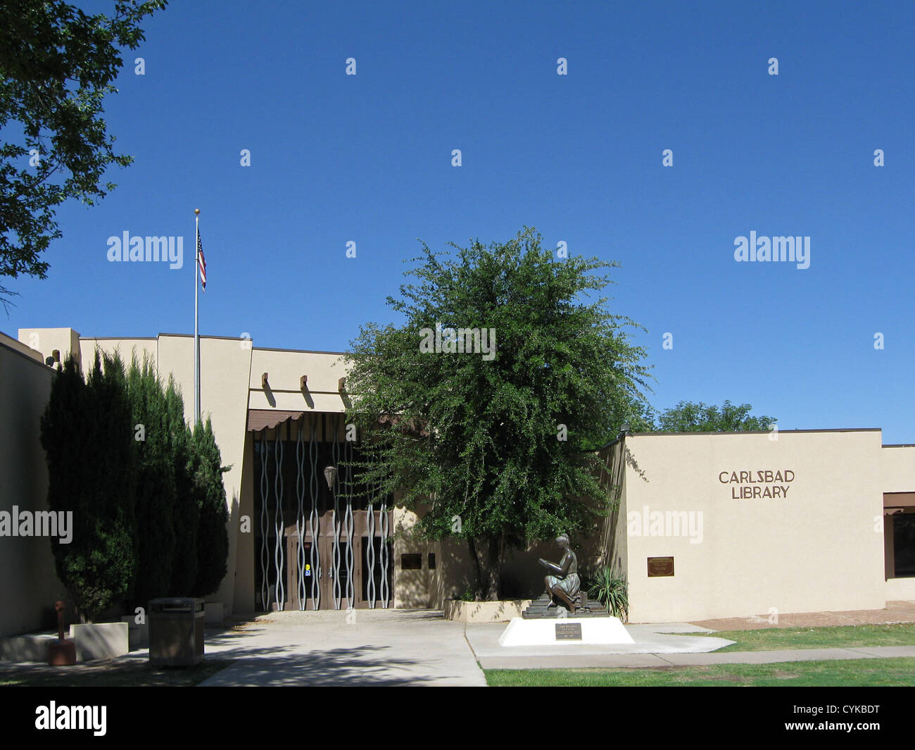Carlsbad (New Mexico) Public Library, located at 101 South Halagueno ...