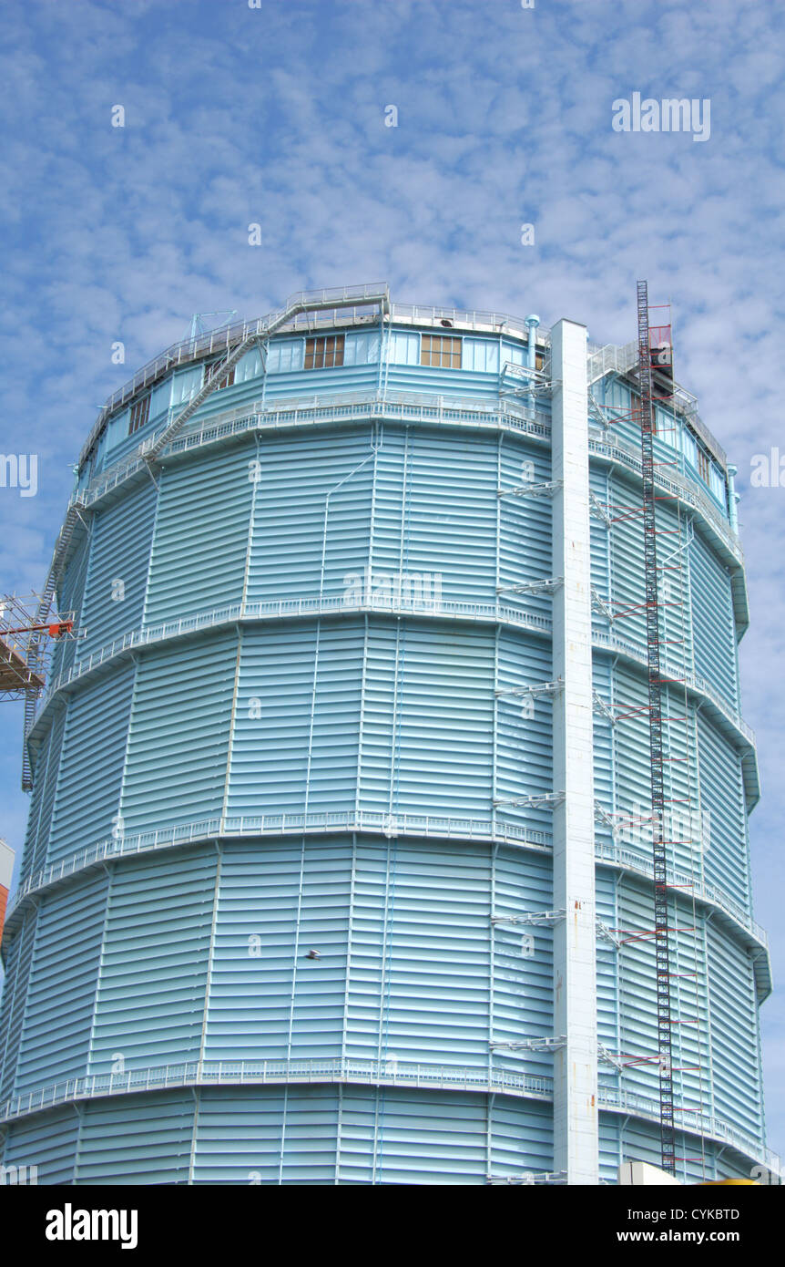Gasometer tower in Battersea, London, England Stock Photo - Alamy