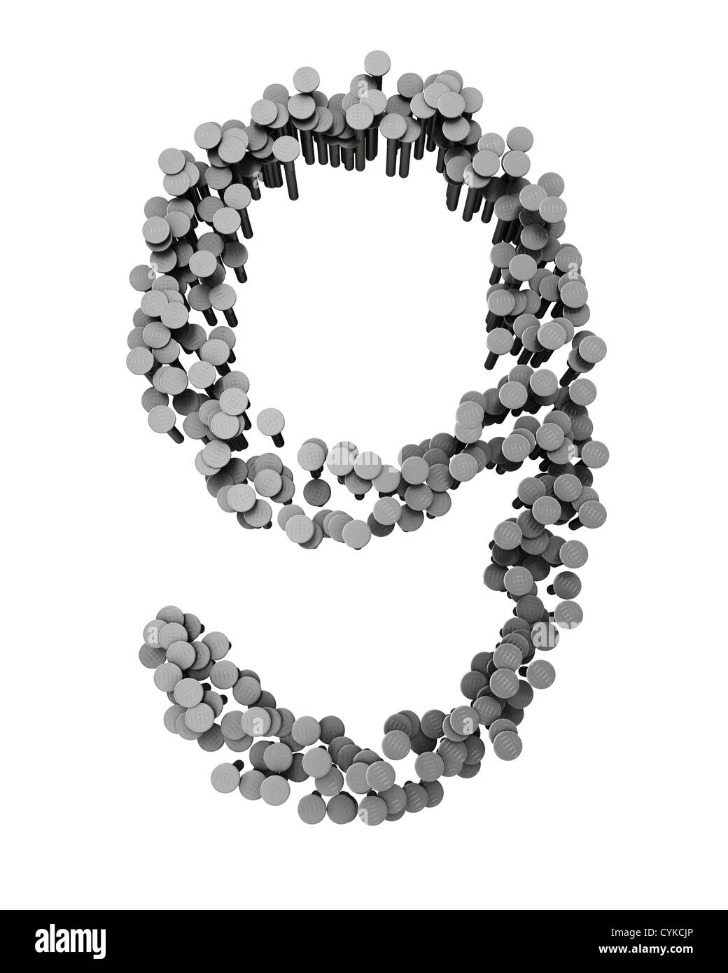 Ninth letter of the alphabet hi-res stock photography and images - Alamy