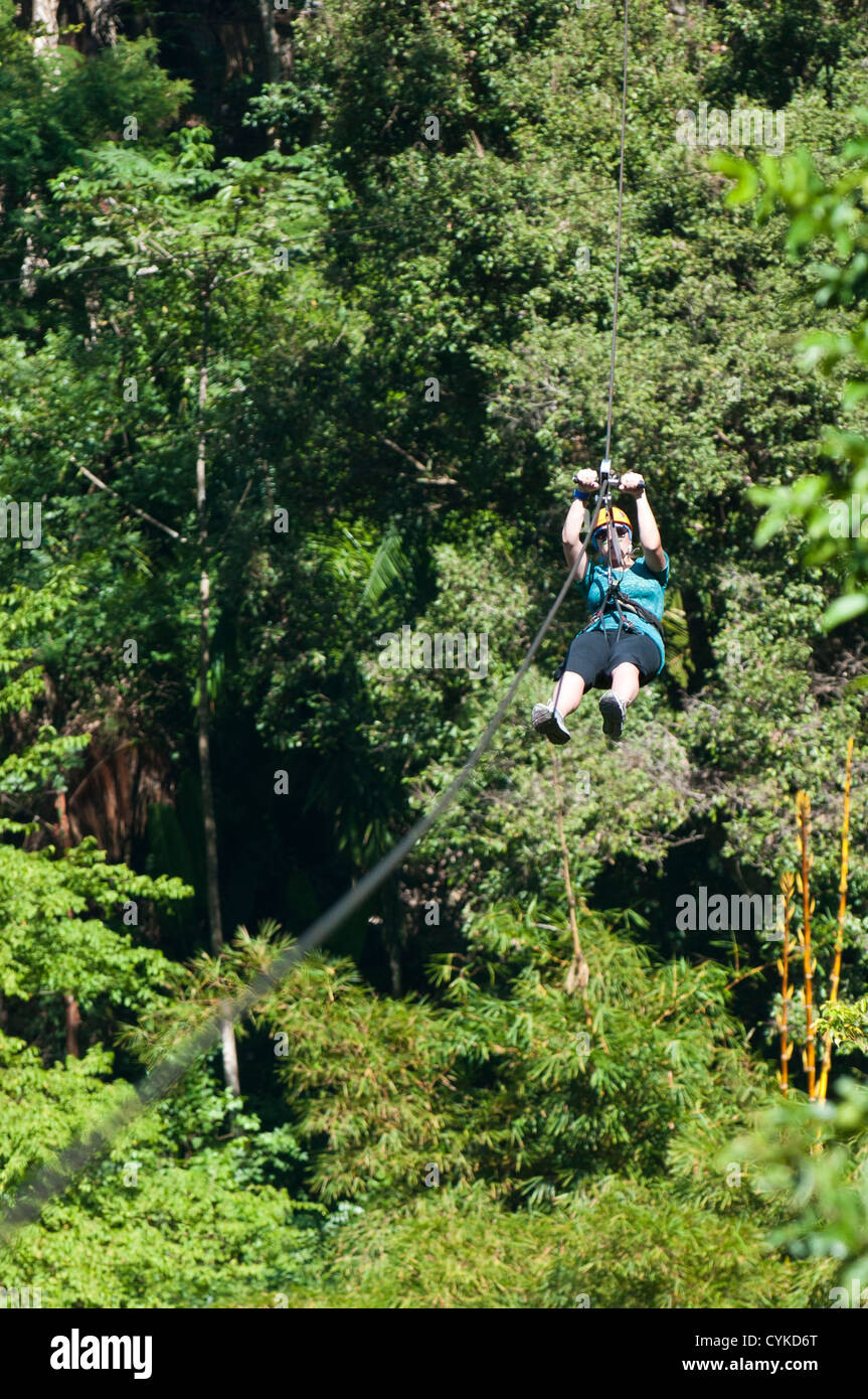 Mexico, Puerto Vallarta. Zip lining at Eden Eco Park Puerto Vallarta ...