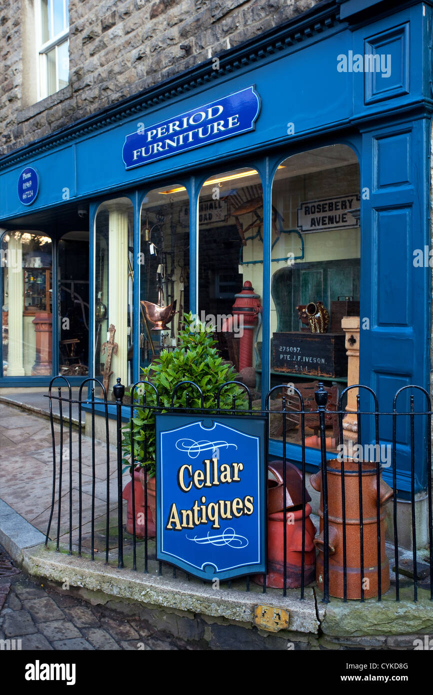 Cellar Antiques, Main Street, Hawes, Wensleydale, North Yorkshire Dales ...