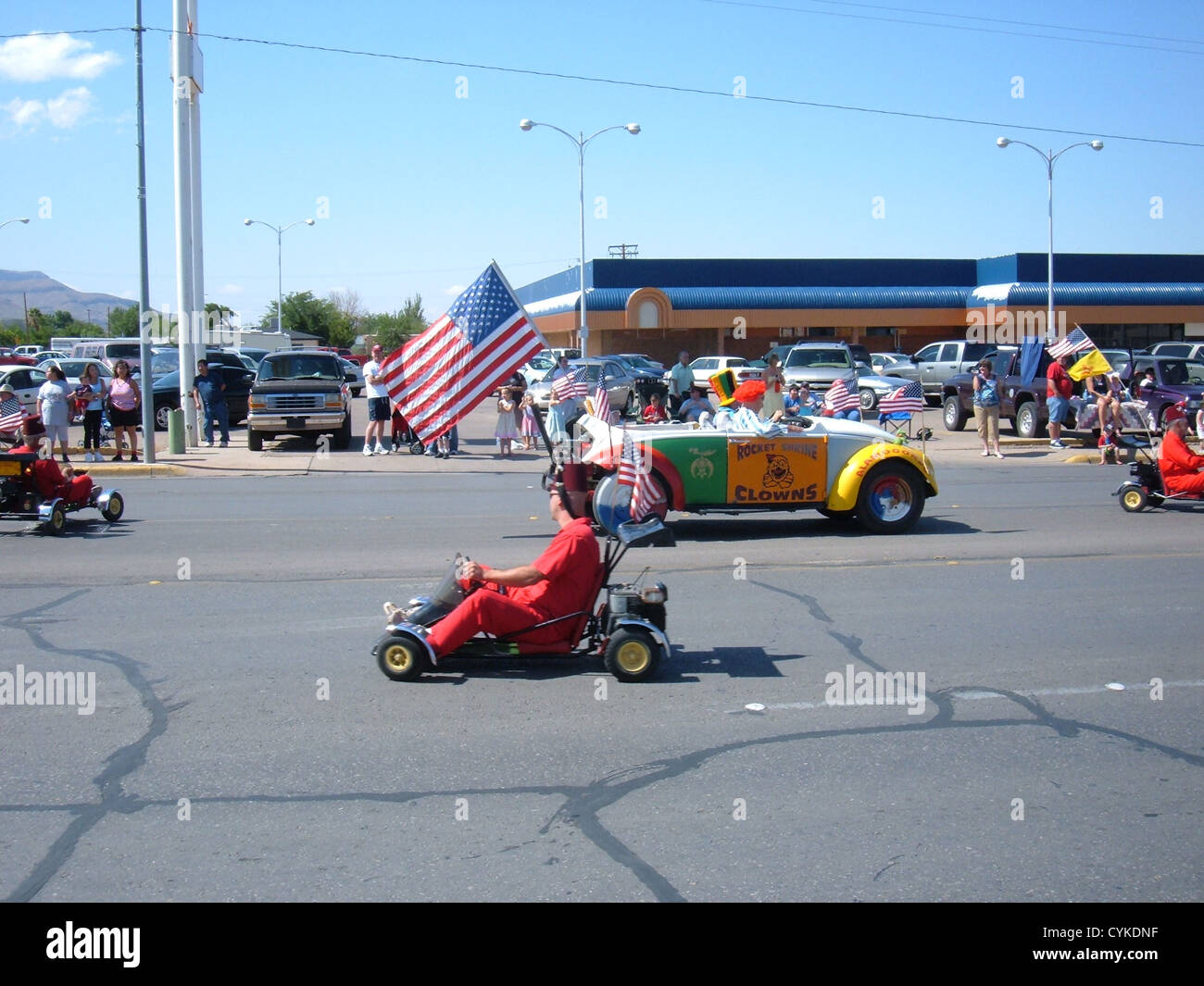 Rocket Shrine Club Clown Car and Rocket Riders on go carts at the 2008 ...