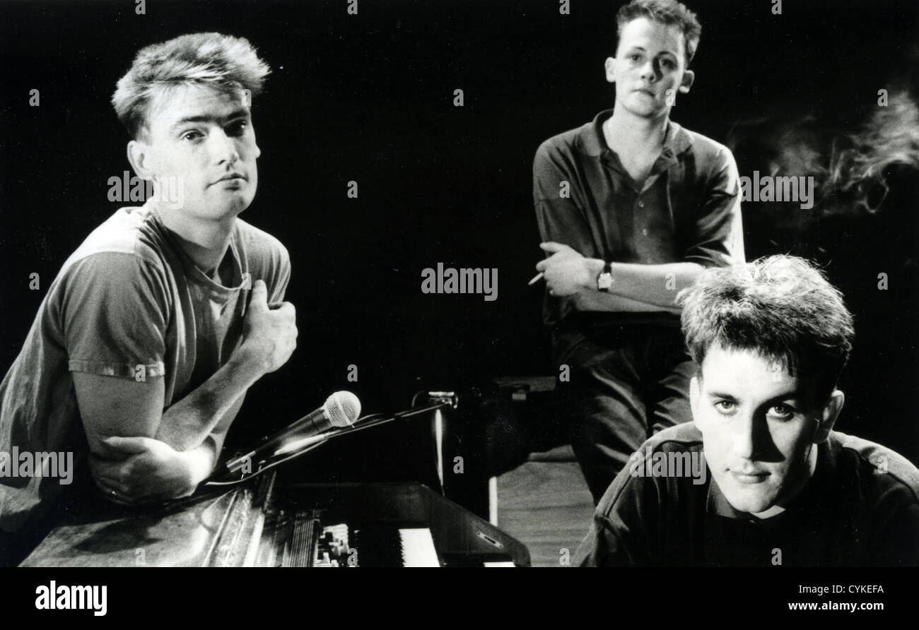 COLOURFIELD Promotional photo of UK pop group in July 1984. From l ...