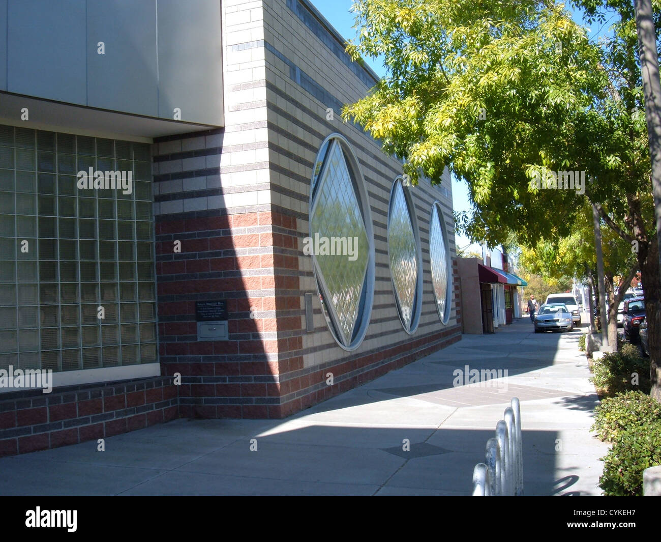 Big diamond-shaped windows at the South Broadway Cultural Center and ...