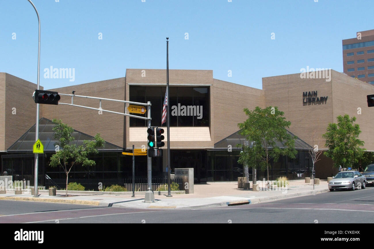 The Main Library in downtown Albuquerque, New Mexico, USA Stock Photo ...