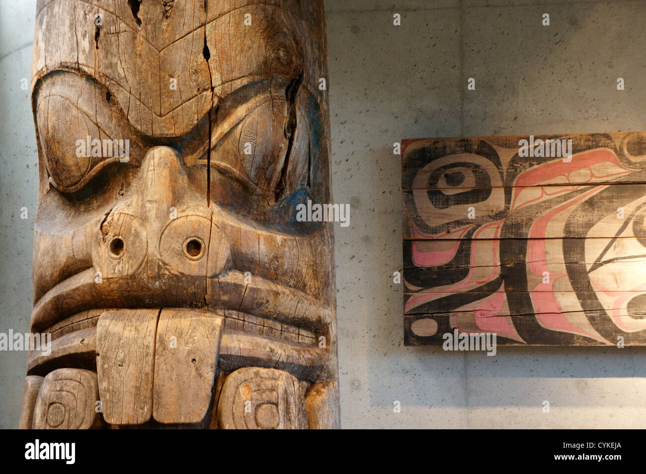 Haida totem pole, Museum of Anthropology (MOA), Vancouver, BC, Canada ...