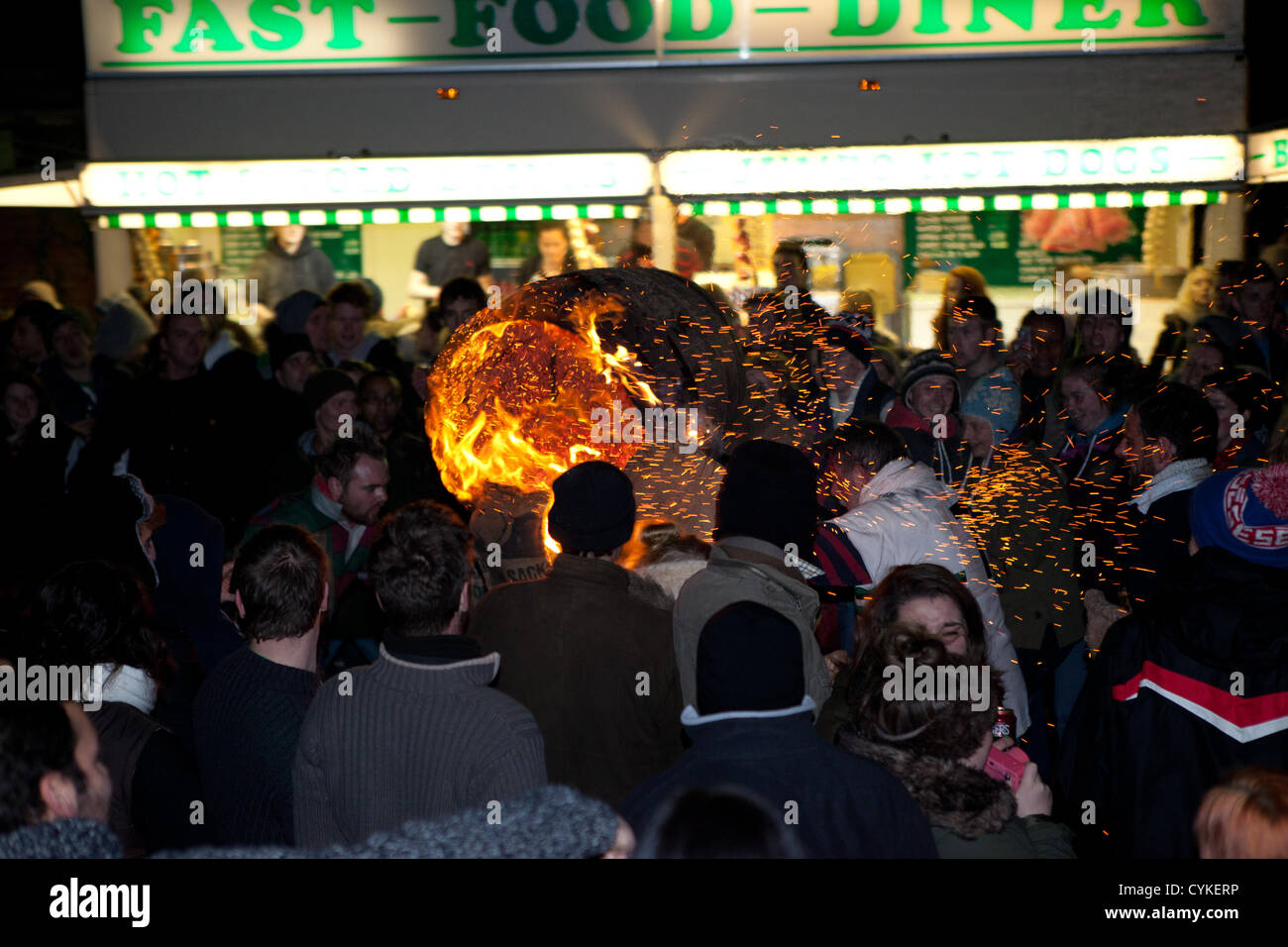 Tar Barrels has been a tradition in the quiet town of Ottery St Mary ...