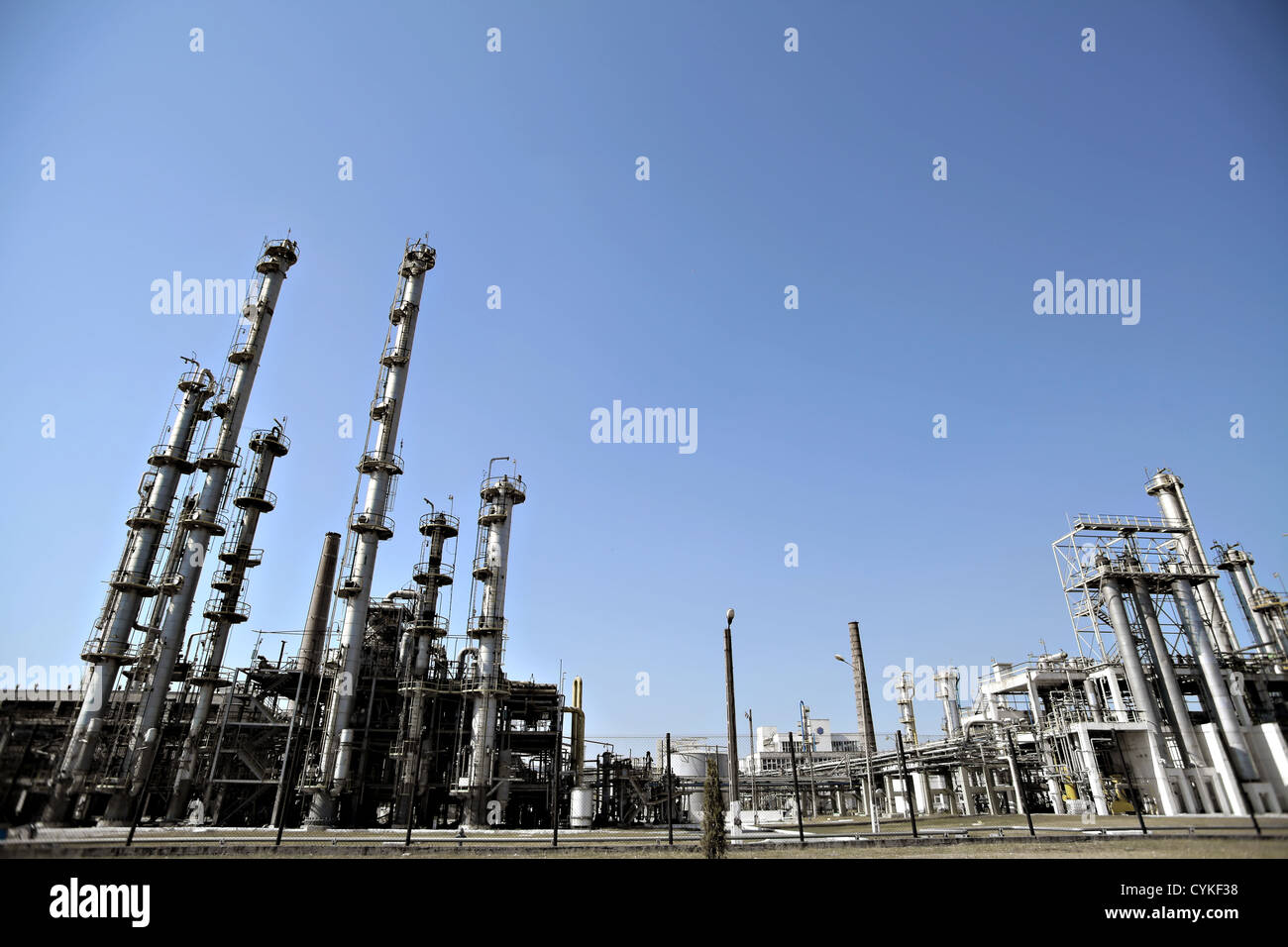 Color pictures of facilities in a chemical factory Stock Photo - Alamy
