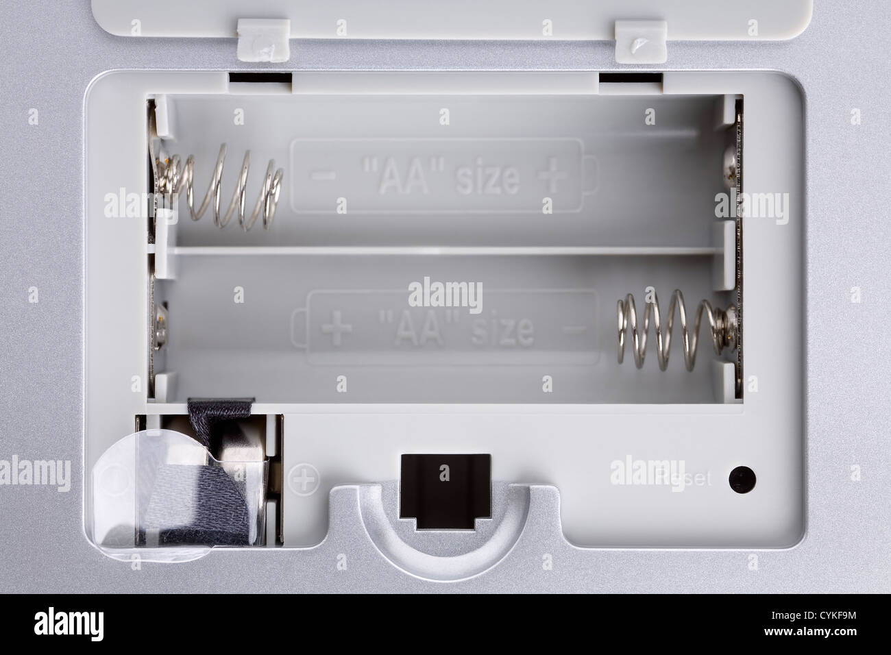 Close up of a open battery slot Stock Photo - Alamy