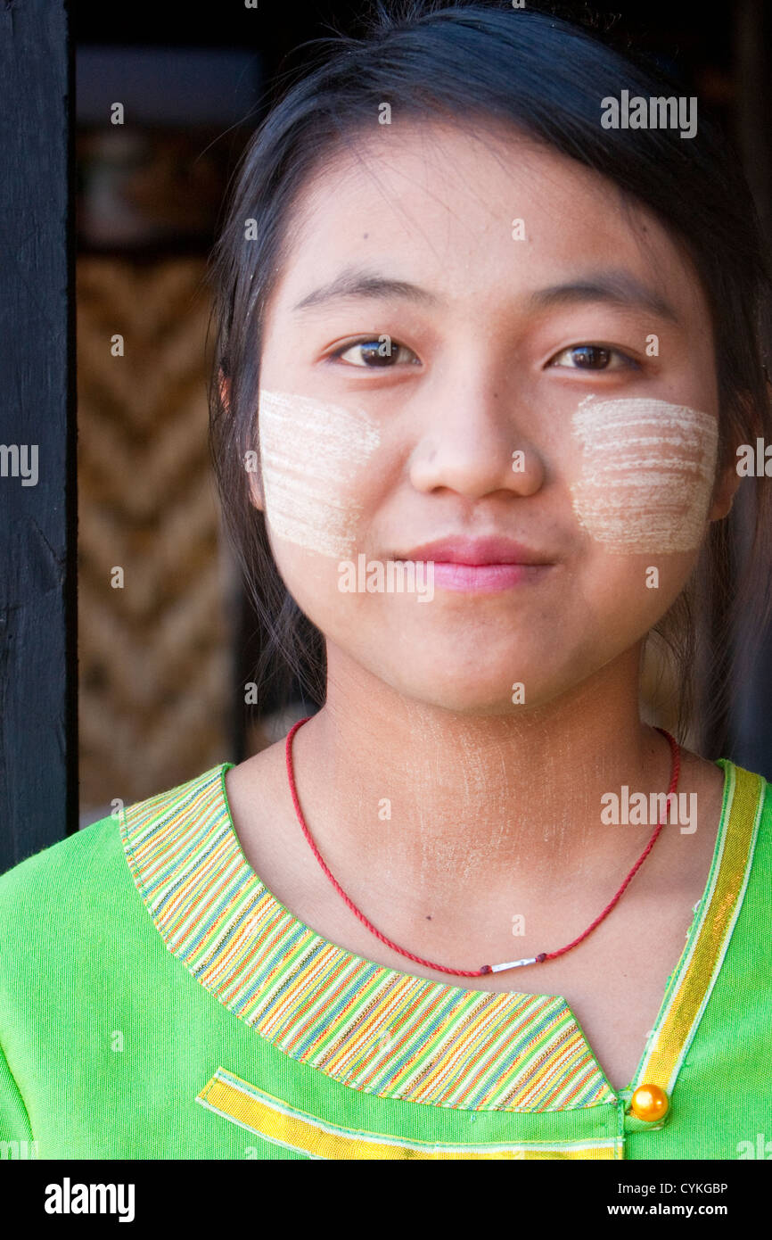 Myanmar, Burma. Young Burmese Woman of Intha Ethnic Group, Waitress in ...
