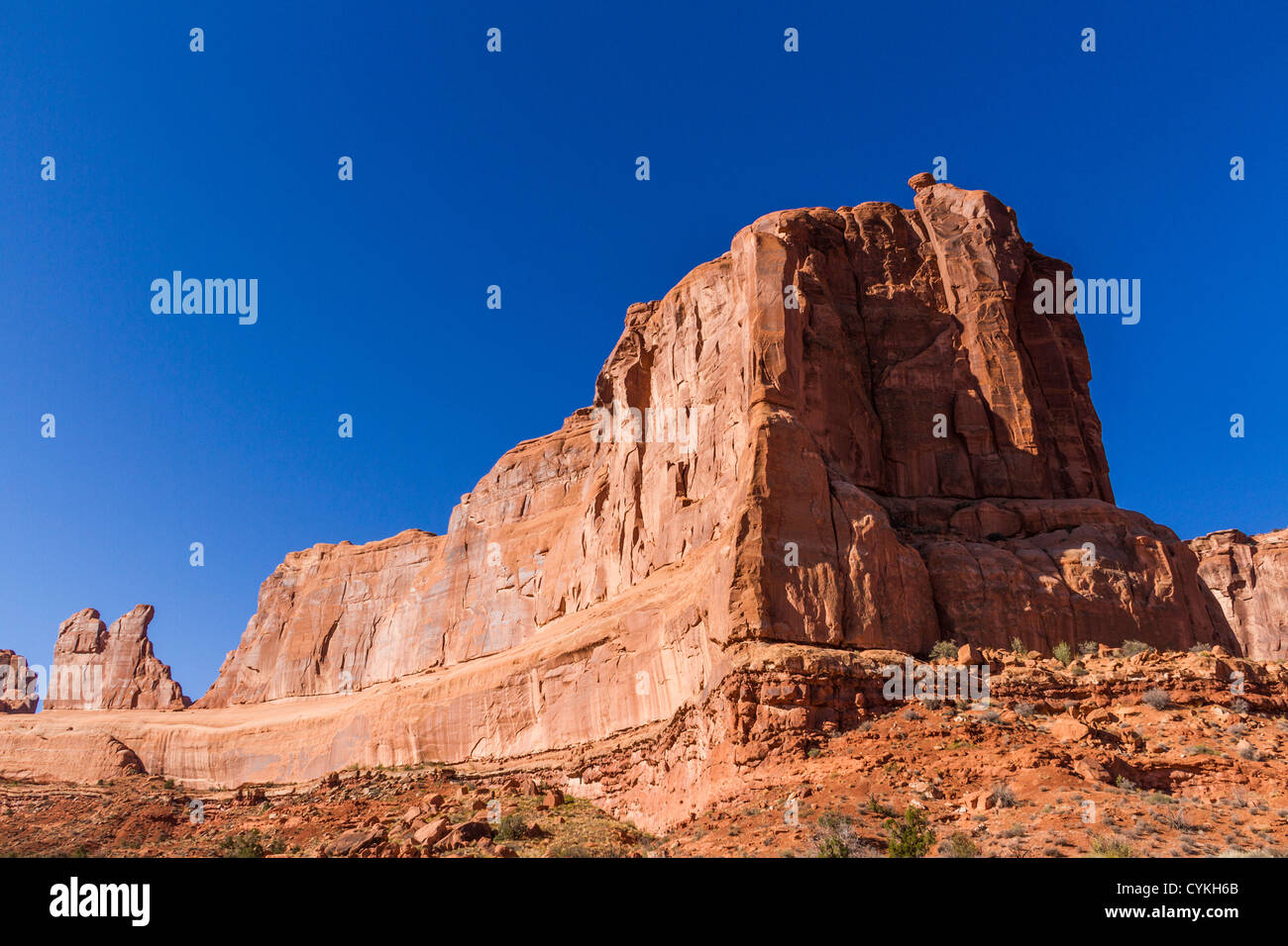 Rock formation of the courthouse towers hi-res stock photography and ...