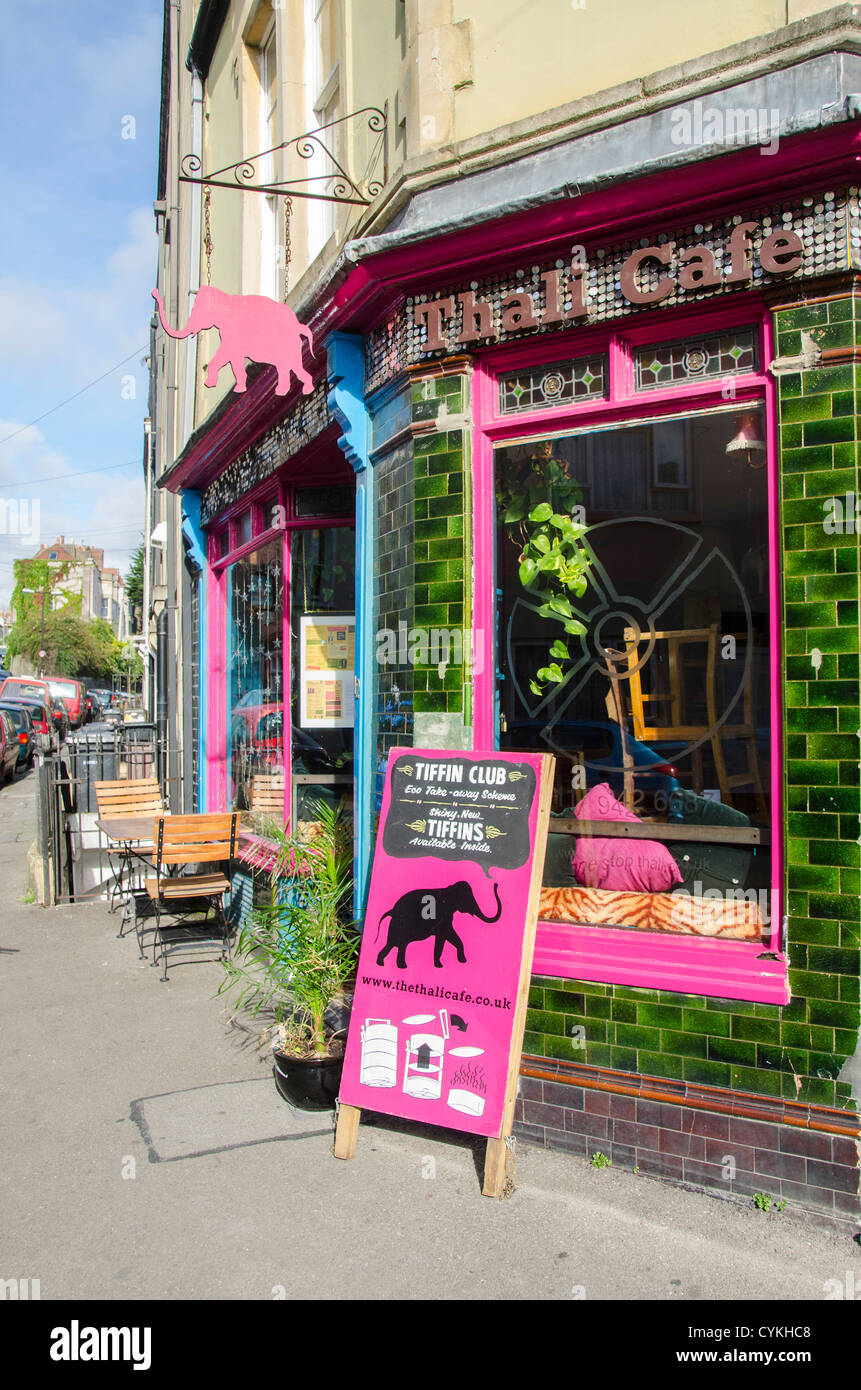 Thali cafe, Bristol, England, UK Stock Photo - Alamy