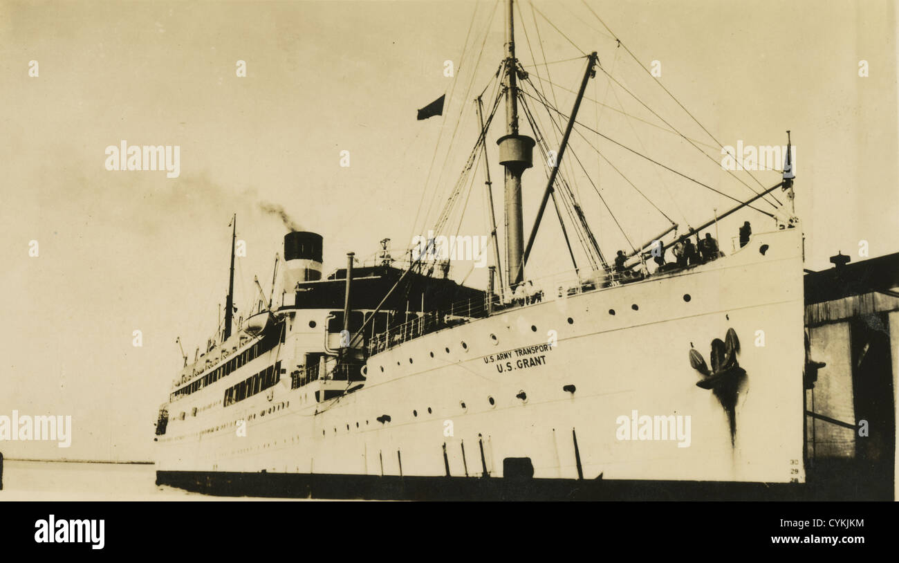 Circa 1920s photograph, USS U.S. Grant (AP-29 Stock Photo - Alamy