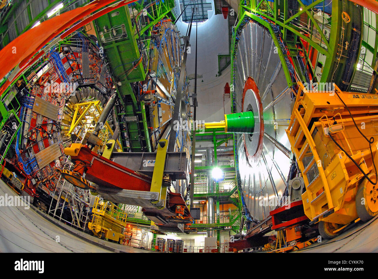 The experiment at CERN Geneva Switzerland: Atlas, Alice, LHC Large ...