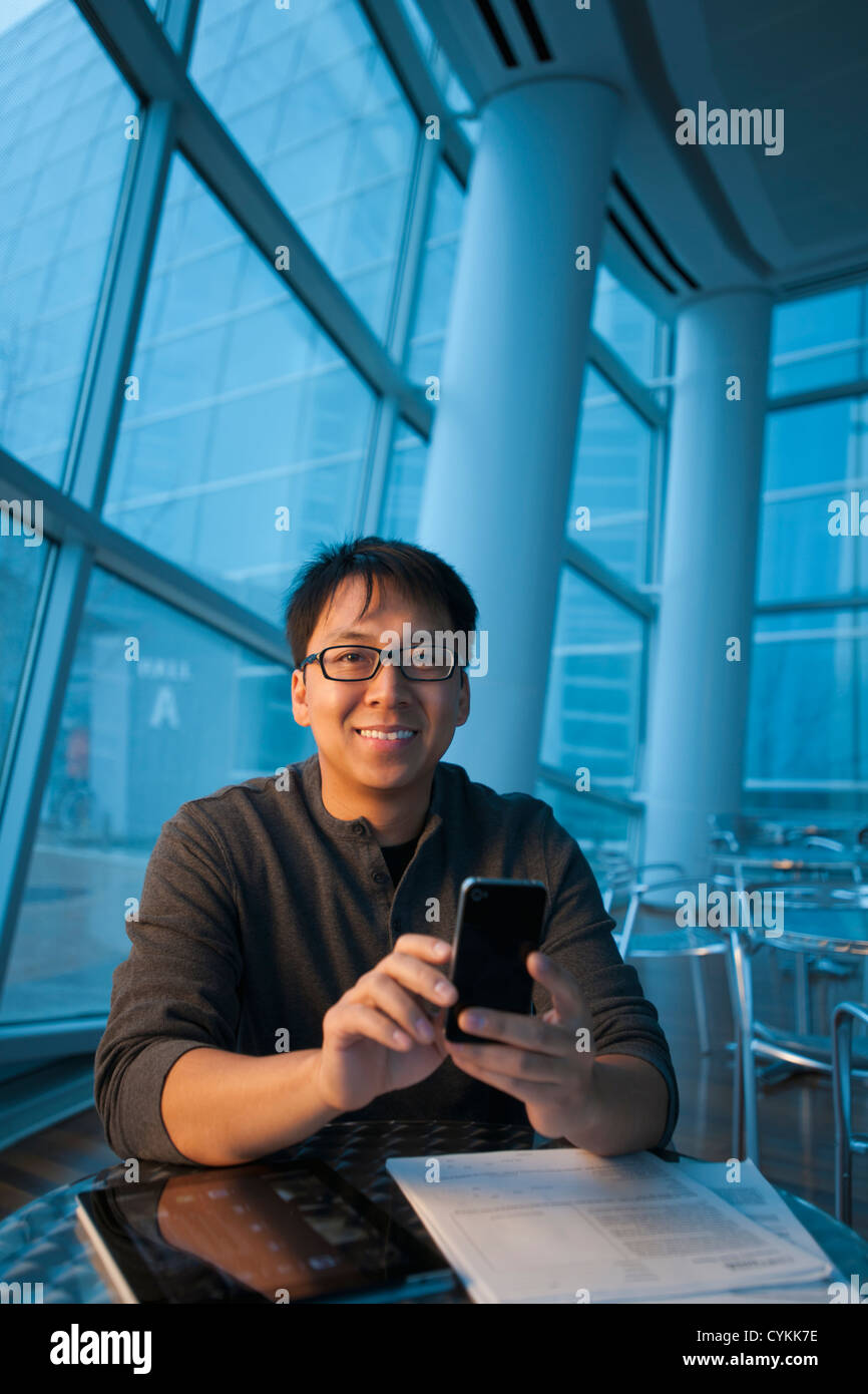 Asian businessman dining hi-res stock photography and images - Alamy
