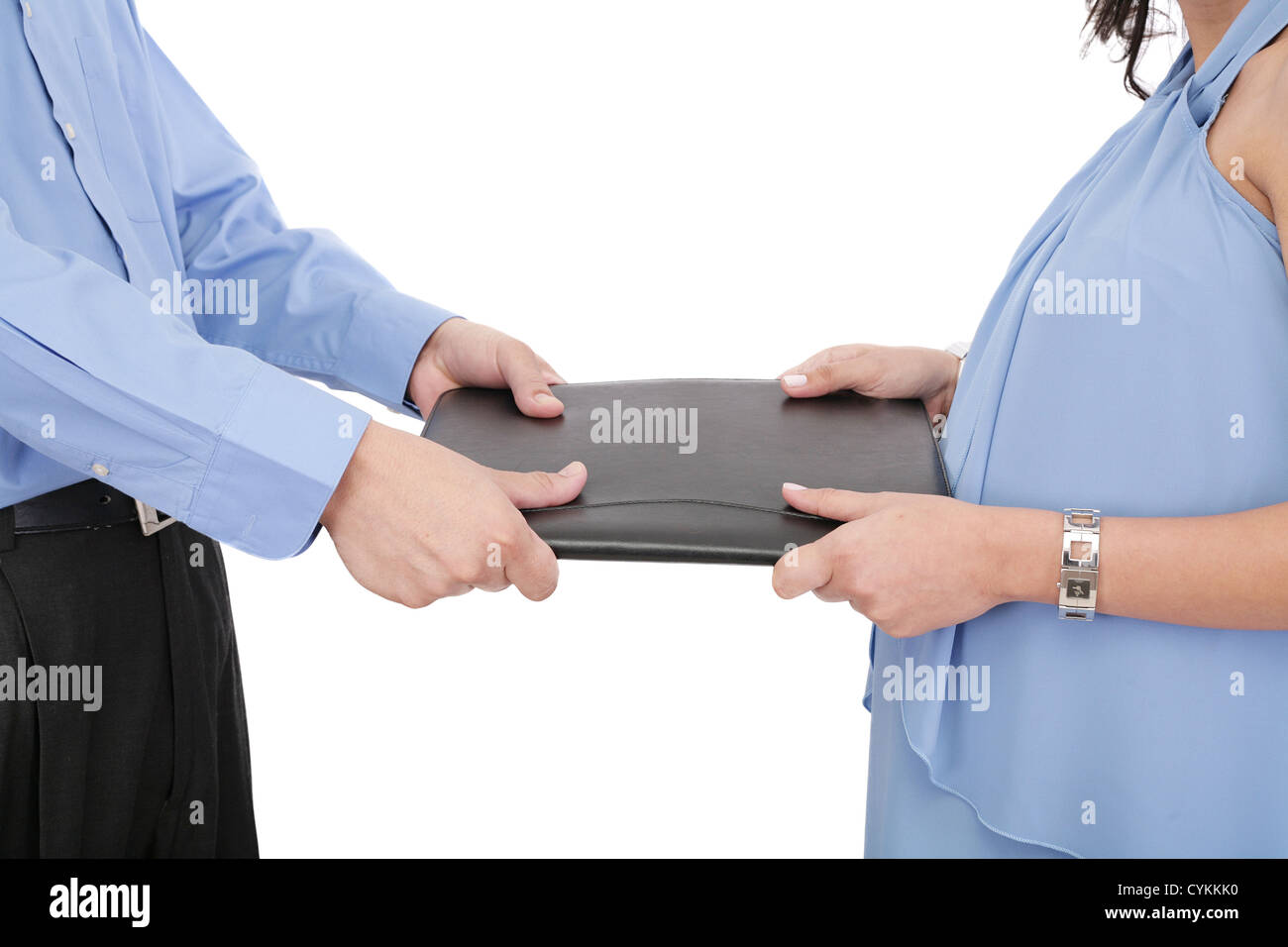 picture of two angry business person fighting for contract Stock Photo ...