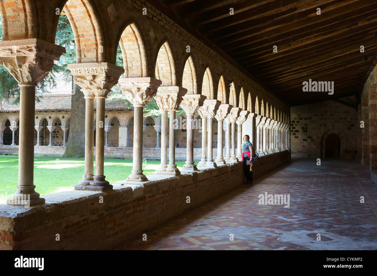 Cluniac cloister Abbey of Saint-Pierre Moissac Stock Photo - Alamy