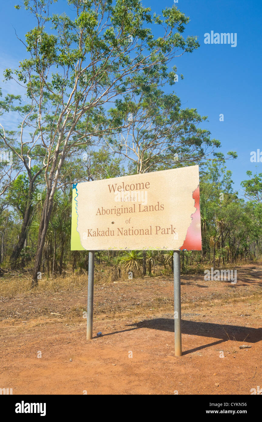 Entrance sign kakadu national park hi-res stock photography and images - Alamy
