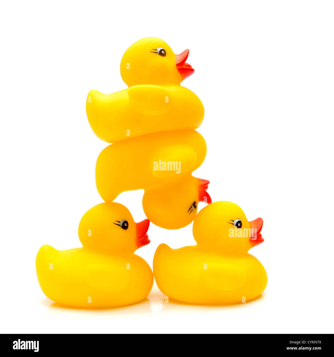 Yellow rubber ducks Stock Photo - Alamy