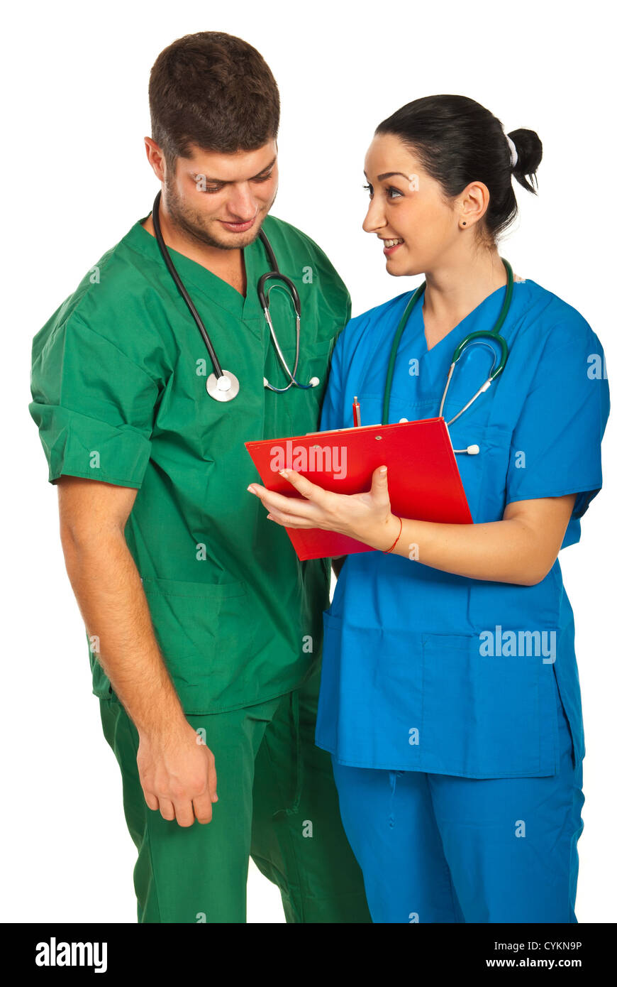 Two physicians having discussion hi-res stock photography and images ...